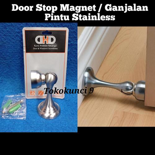 Jual Door Stop Pintu Magnet Stainless / Ganjalan Pintu Stopper Pintu ...