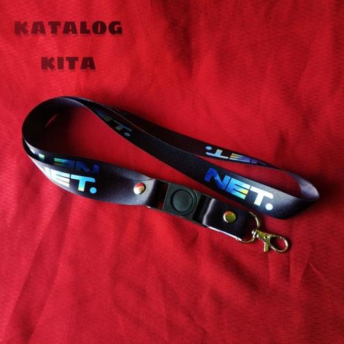 Jual Lanyard NET TV tali lanyard DISTRO gantungan kunci POD id card ...