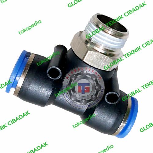 Jual FITTING ANGIN T (BPBT 6-02) SELANG 6 MM DRAT 1/4") - Kab ...