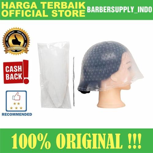 Jual Topi Highlight Semir Cat Rambut silicon Topi Coloring Highlight ...