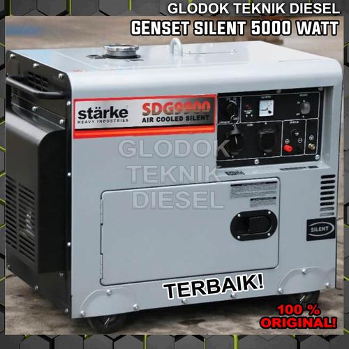 Jual Starke Generator Genset Diesel Silent 5000 5500 Watt Solar SDG ...