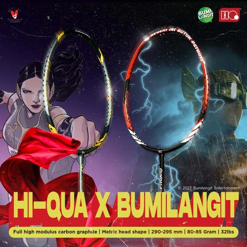 Promo Hi-Qua x Bumilangit Raket Badminton Special Edition Gundala Sri ...