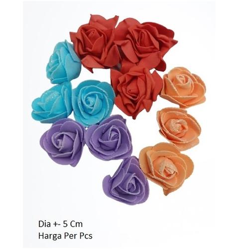 Jual CFR01 Cake Topper Rose Mawar Artificial Foam Flower Spon Hias Kue ...