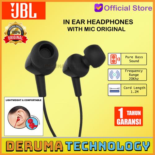 Jual JBL C150SI In Ear Headphones Earphone Headset With Mic Original ...