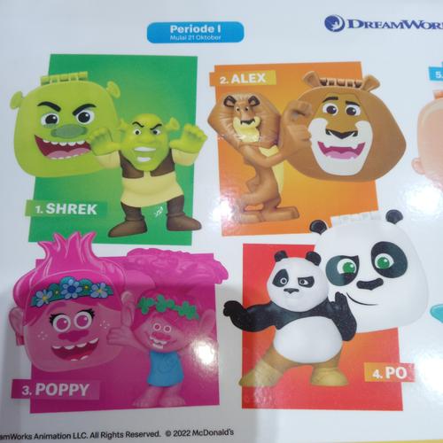 Jual Mainan Happy Meal Mcd Terbaru 2022 Seri " Dreamworks Animation ...
