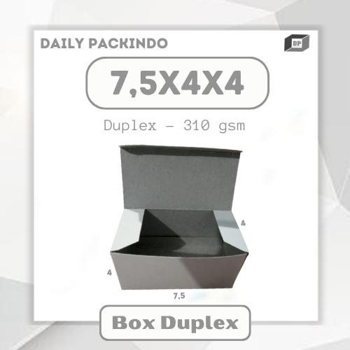 Jual Box/Dus/Packaging/Duplex Putih Abu Polos Uk 7,5x4x4 Cm Tebal 310 ...