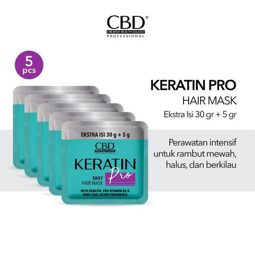 Promo CBD Professional Keratin Pro Daily Use Hair Mask (Masker Rambut ...