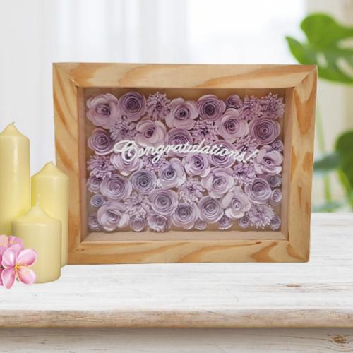 Jual 3D Bingkai Bunga Hadiah Kado Ulang Tahun Wisuda / Frame Shadow Box ...