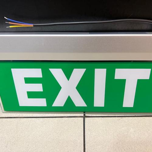 Jual lampu exit led lampu petunjuk darurat emergency exit lamp acrylic ...