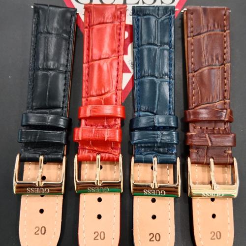 Jual Strap tali jam tangan Guess Quick Release kulit Original - Hitam ...
