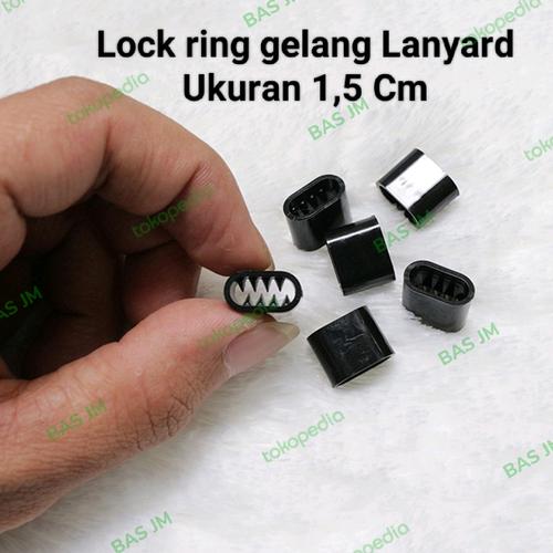 Jual Lock Ring Untuk Gelang Lanyard Ukuran 1,5 cm - Pipih, Hitam ...