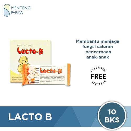 Jual Lacto-B Pack Isi 10 Sachet - Suplemen Pencernaan Anak Anak ...