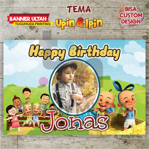 Jual Cetak Banner|Backdrop|Spanduk Ultah/Ulang Tahun Anak - UPIN DAN ...