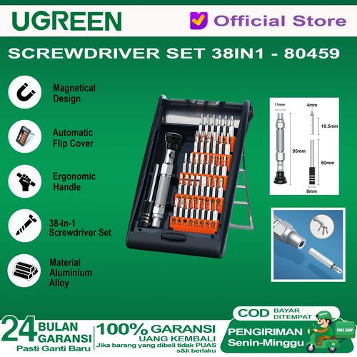 Promo Obeng Set Obeng Service 38IN1 Magnetic UGREEN Obeng Repair Tools ...