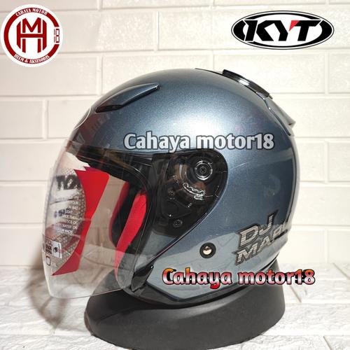 Jual HELM KYT DJ MARU SOLID ALLGREY HALF FACE/HELEM KYT ORIGINAL - STANDAR, M - Kota Tangerang ...