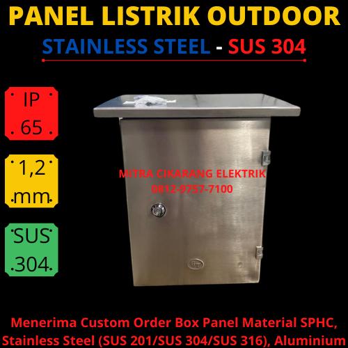 Jual Box Panel Stainless Outdoor 80x60x20cm/80x60x25cm SUS304 1.2mm ...