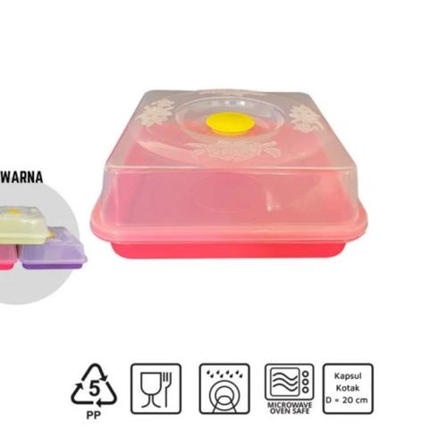 Jual Tempat Roti Gorengan Kotak Bulat Oval Wadah Penyimpanan Makan ...