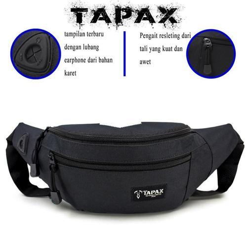 Jual Tas Selempang Pria Distro Kecil Hitam Simpel Murah Waistbag Cowok ...