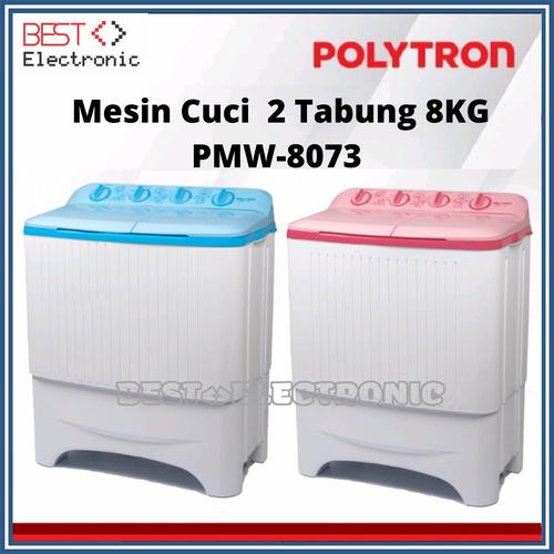 Jual Mesin Cuci 2 Tabung 8 KG POLYTRON PWM 8073 PWM-8073 PWM8073 - Kab ...