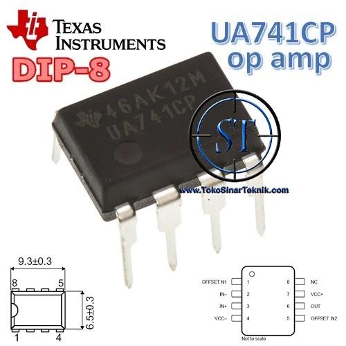 Jual IC UA741 UA741CN UA741CP LM741 741 Operational Single Op-Amp DIP 8 Pin - Kota Serang ...