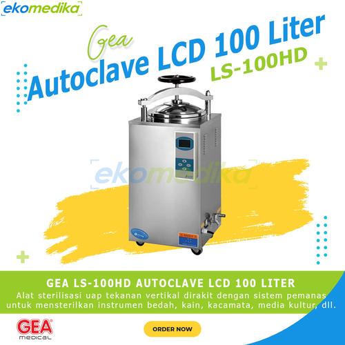 Jual Autoclave LCD 100 Liter LS-100HD GEA/GEA LS 100HD Steam Sterilizer ...