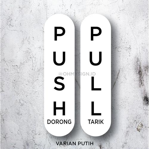 Jual Sign Akrilik Push Pull Sign Pintu Tarik Dorong - Putih - Jakarta ...