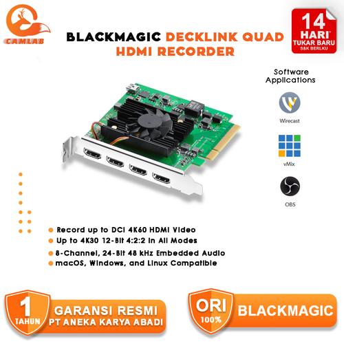 Jual Blackmagic Design DeckLink Quad HDMI Recorder Capture Card ...