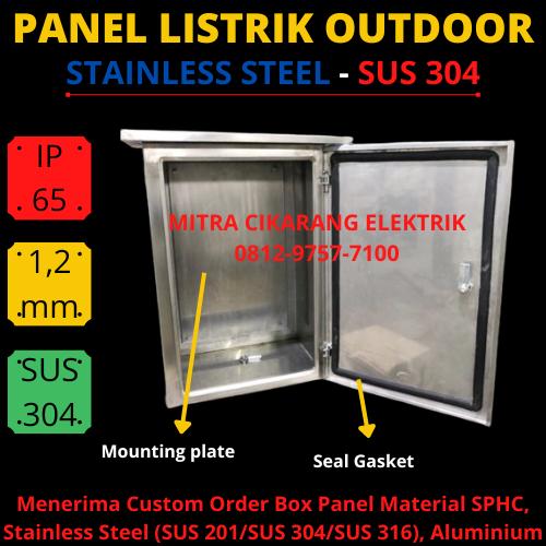 Jual Box Panel Stainless Outdoor 80x60x30Cm SUS304 1.2mm DOFF GT - Kota ...