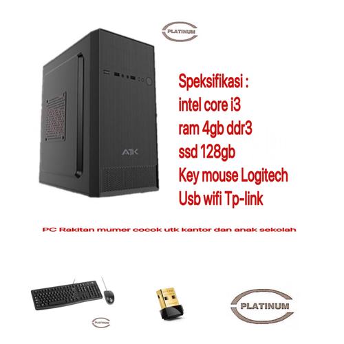 Jual PC KOMPUTER RAKITAN CPU KANTOR SEKOLAH CORE I3 RAM 4GB KEYBOARD MOUSE - Ram 8Gb - Jakarta ...