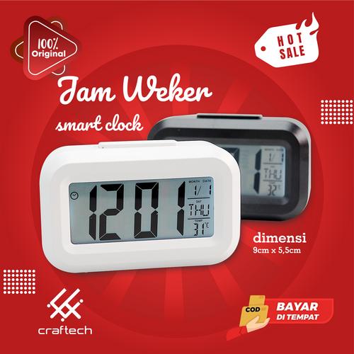 Promo Jam Weker / Alarm Clock / Jam Meja Digital - size Mini, Hitam - Jakarta Barat - Craftech ...