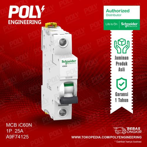 Promo MCB 6kA IC60N 1P 25A SCHNEIDER A9F74125 - Kota Semarang - Poly Engineering | Tokopedia