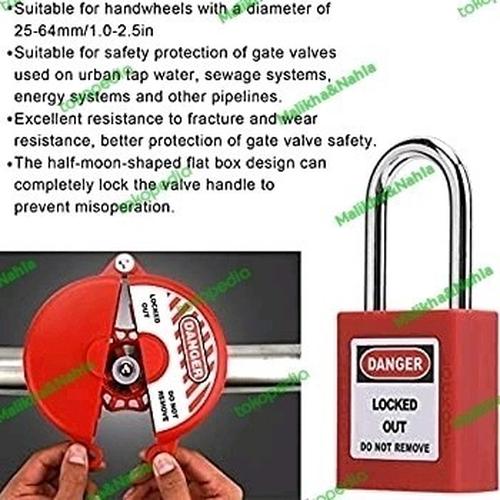Jual Valve Lockout Lock, Safety Padlock, Safety M/Lock Lockout RED ...