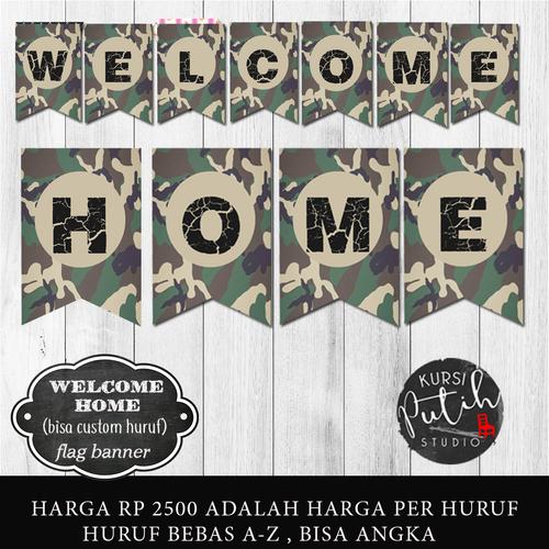 Jual Birthday flag banner tema army abri tni - Kab. Subang - Bowlicious ...