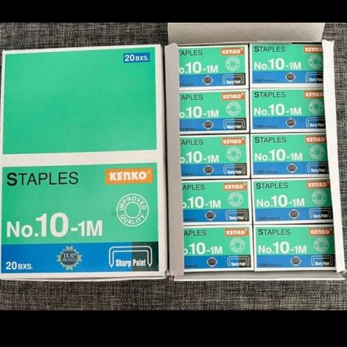 Jual isi Staples no 10 kenko 1 dus isi 20 kotak kecil - Jakarta Pusat ...