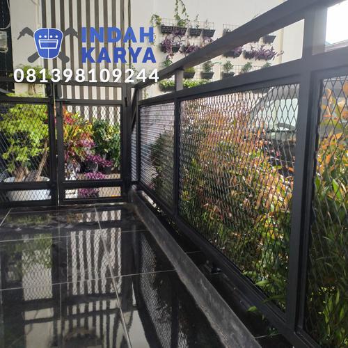 Jual pagar balkon dan railing industrial plat expanda - handrail 4×4 ...