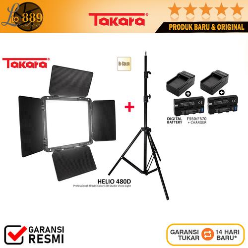 Jual Takara HELIO 480D Bi-Color LED Lighting Studio Video Light 48W ...