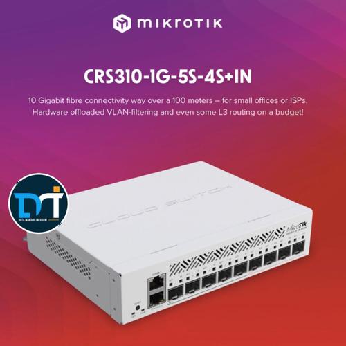 Promo Mikrotik CRS310-1G-5S-4S+IN Router Wireless Cicil 0% 3x - Jakarta ...