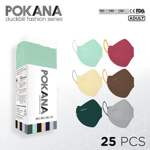 Promo POKANA Duckbill Fashion Series - 4 ply Earloop Medical Face Mask ...