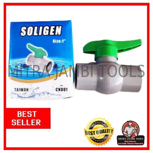 Jual STOP KRAN SOLIGEN 1 INCH / BALL VALVE PVC - Kota Jambi ...