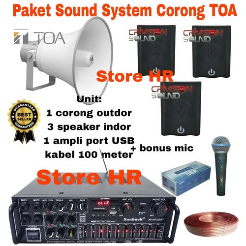 Jual Paket Sound TOA Mesjid / Mushola (Indoor 3 outdoor 1 ) - Jakarta ...