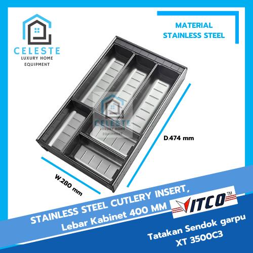 Jual VITCO Stainless Steel Cutlery Insert / Tatakan alat makan stainless - Jakarta Utara ...