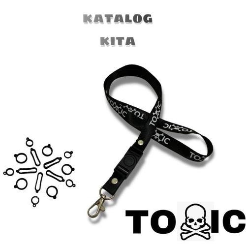 Jual Lanyard TOXIC tali DISTRO gantungan kunci POD VAPE id card name ...