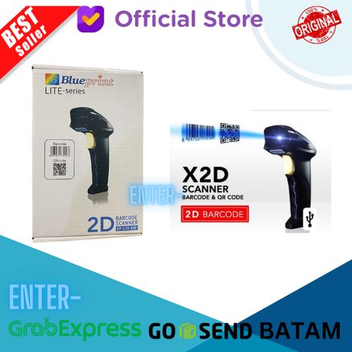 Jual BARCODE QRCODE SCANNER BLUEPRINT LITE WIRED USB CMOS 2D Bp LiteX2D ...