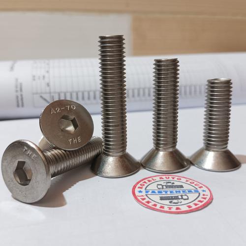 Jual SS 304 BAUT JF L M5X10 VERSENG L / HEX SOCKET COUNTERSUNK STAINLESS - Jakarta Barat - Ray ...