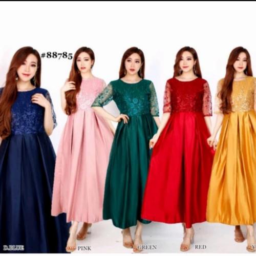 Jual longdress saten bridal tile mutiara - Kuning, XL - Jakarta Utara ...