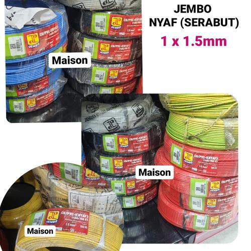 Jual JEMBO Kabel serabut nyaf 1x1.5mm permeter | NYAF cable - Jakarta Barat - MAISON MART ...