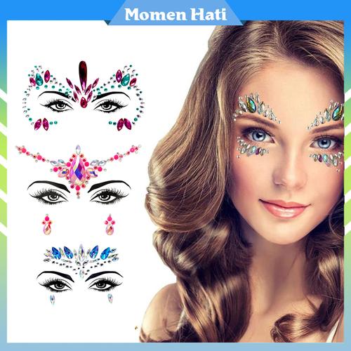 Jual Stiker Wajah Makeup / Face Sticker Crystal / Bling Bling Hiasan ...