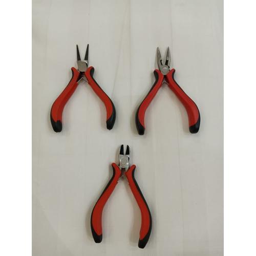 Jual Tang Set Isi 3 (Jepit, Potong, Lengkung) Gagang Merah - Kota ...