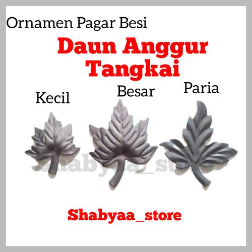 Jual Bunga Daun anggur tangkai paria ornamen aksesoris pagar besi ...