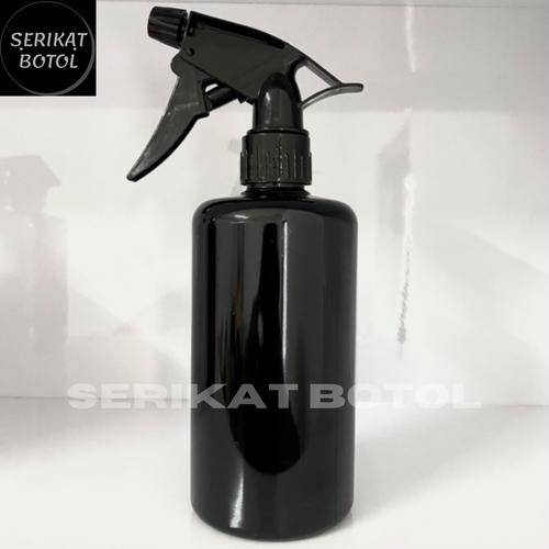 Jual BOTOL SPRAY 500ML PLASTIK TEBAL HITAM PET 500 ML TRIGGER TRIGER ...